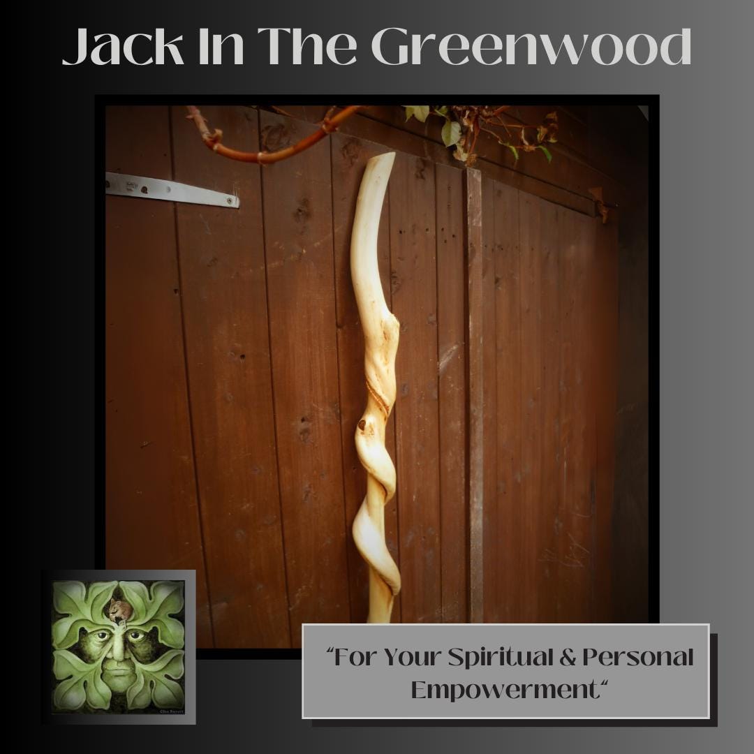 Ceremonial Staff in Sycamore Wood With Natural Vine Twist. - Etsy UK