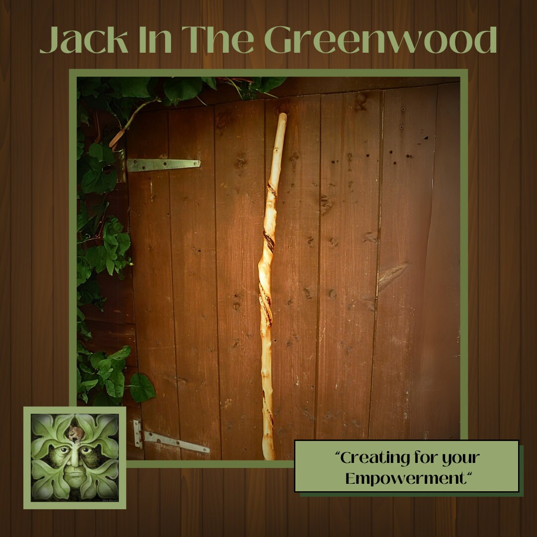 Ceremonial Staff in Hazel Wood With Natural Vine Twist. - Etsy