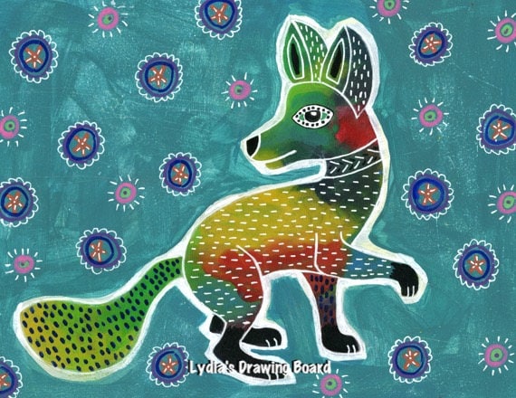 Folk Art Animal Drawings