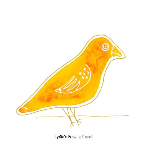 Yellow Canary Drawing