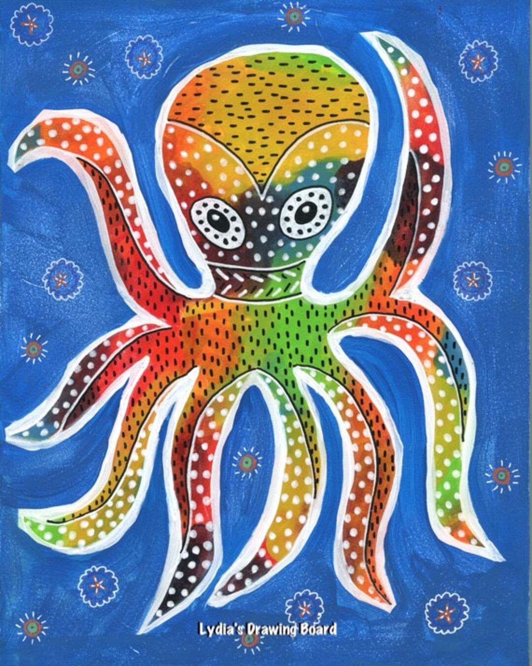 Octopus, Octopus Art, Octopus Print, Octopus Artwork, Octopus Art Print ...
