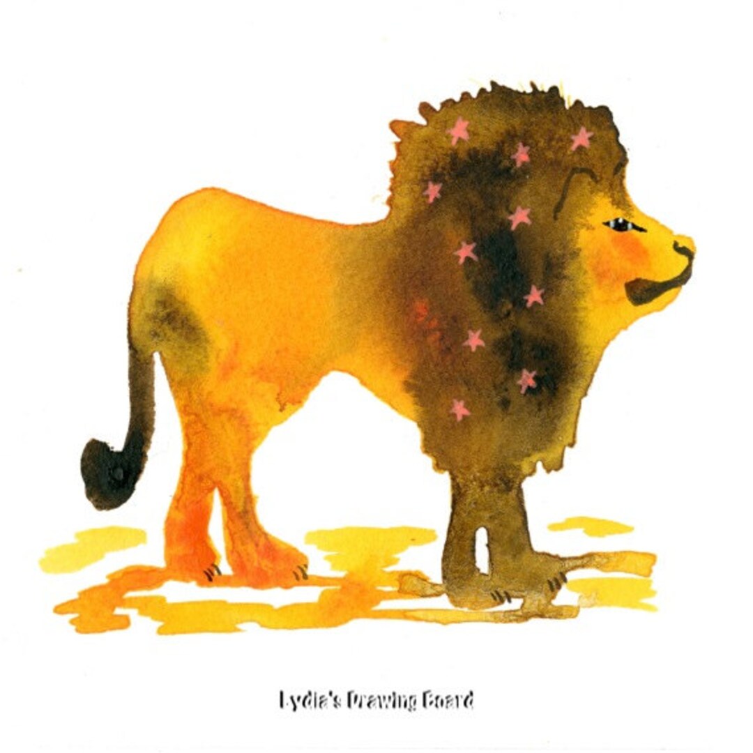 Cecil the Lion, Cecil, Lion Art, Lion Artwork, Lion Art Print, Spirit ...