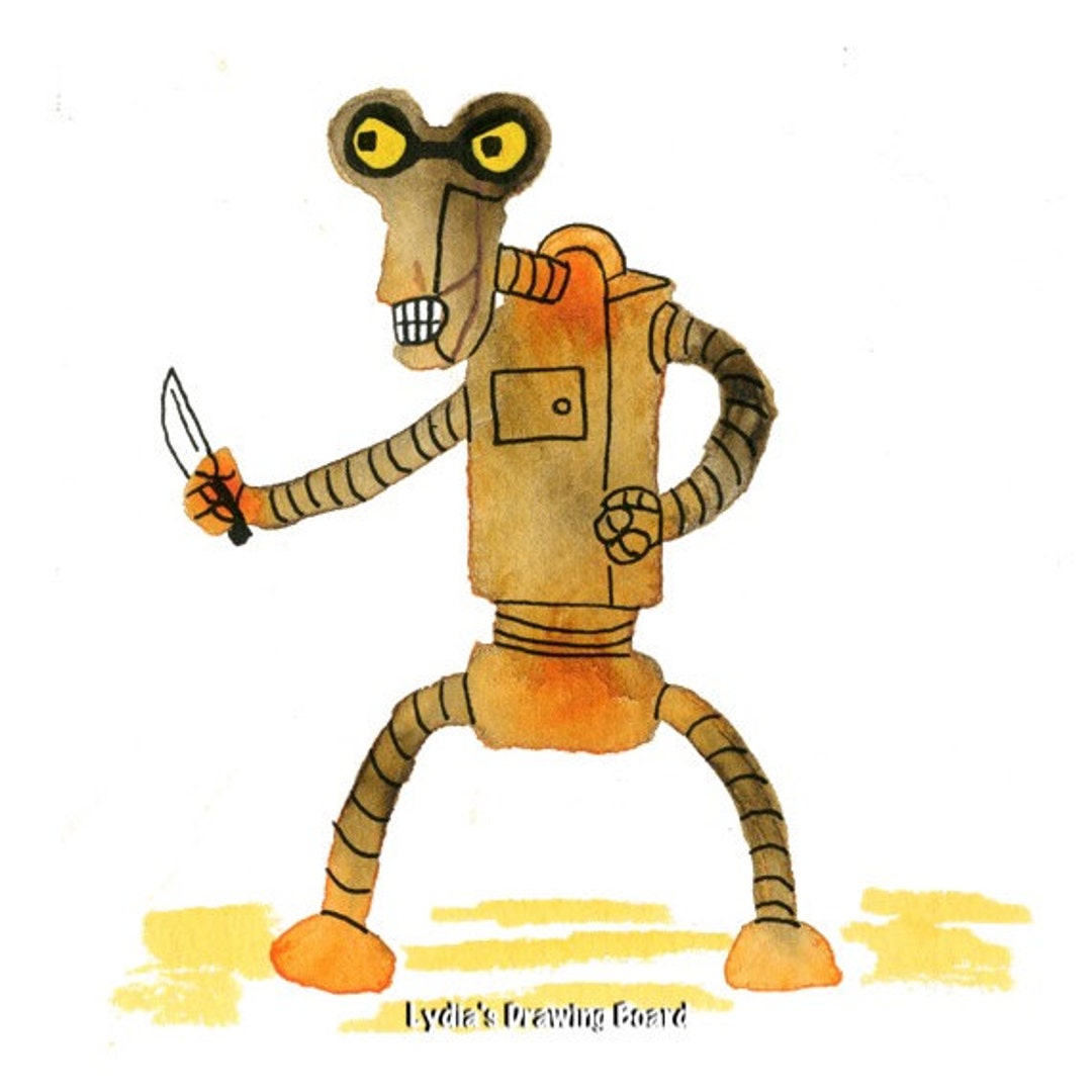 Futurama, Futurama Art, Futurama Print, Robot, Robot Art, Space Age ...