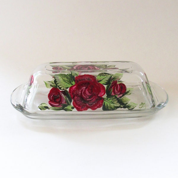 Hand Painted Butter Dish - Etsy