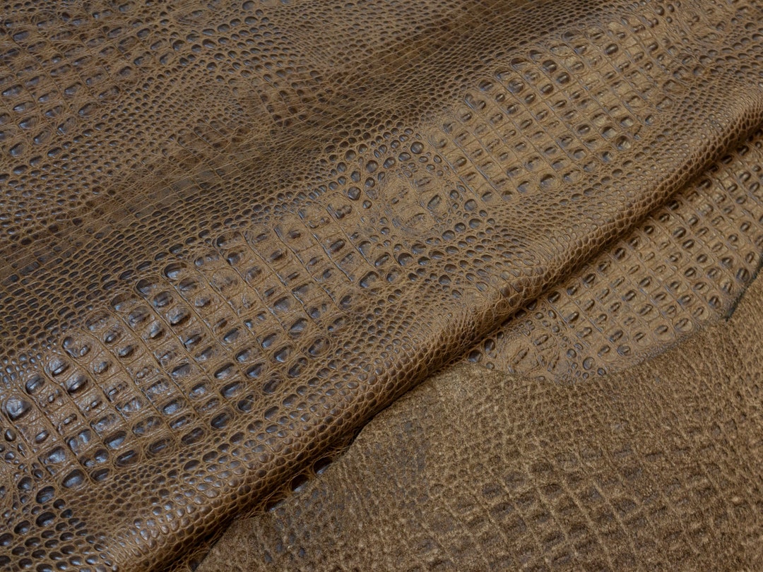Espresso Alligator Embossed Cowhide - Etsy