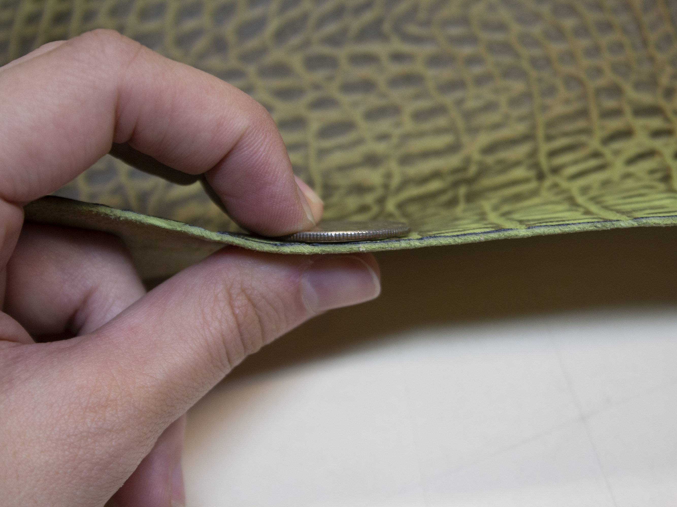 Lime Brown Alligator Embossed Leather - Etsy
