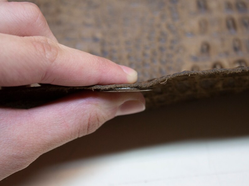 Espresso Alligator Embossed Cowhide - Etsy