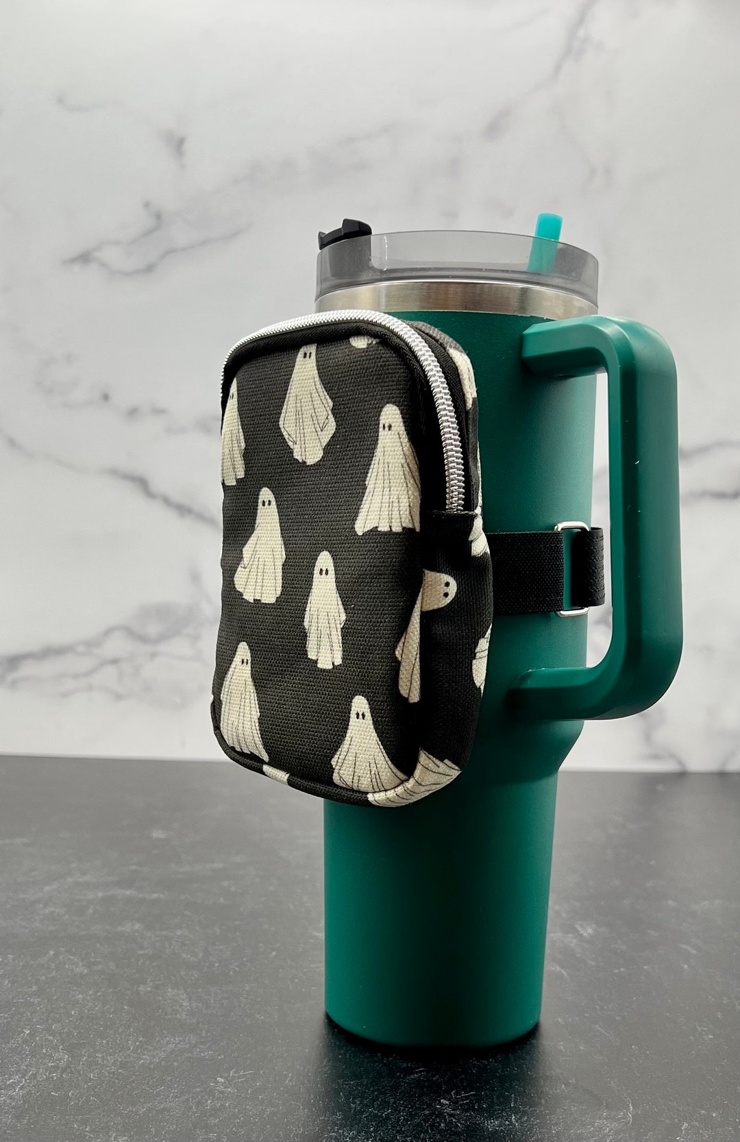 Cute Ghost Hydro Pouch for Stanley 40oz Black & White Canvas - Etsy