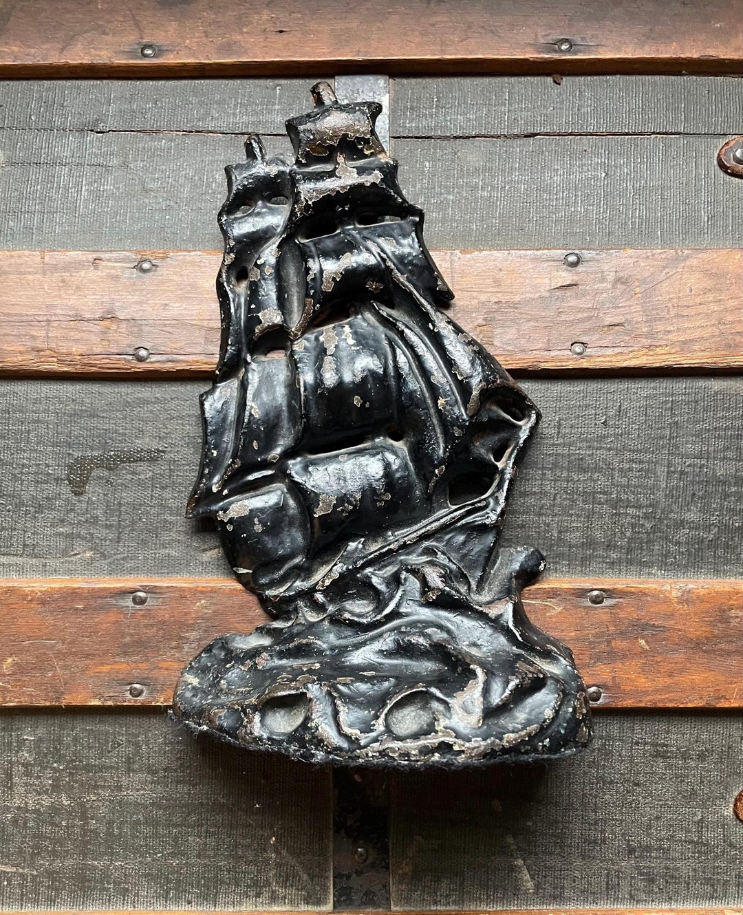 Vintage Clipper Ship Cast Iron Door Stop - Albany Foundry No. 108 - Etsy