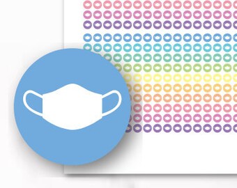 Rainbow Print Mask - Etsy