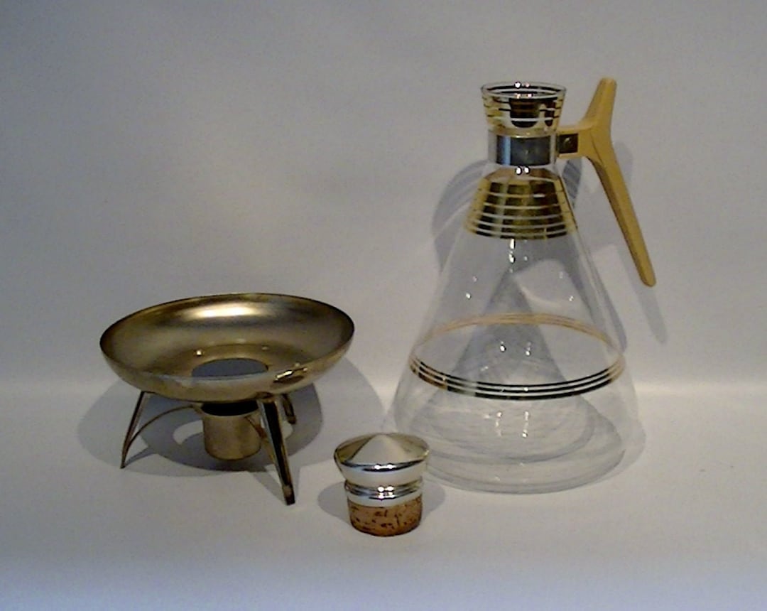 Vintage Inland Empress 10 Cup Carafe and Warming Stand - Etsy
