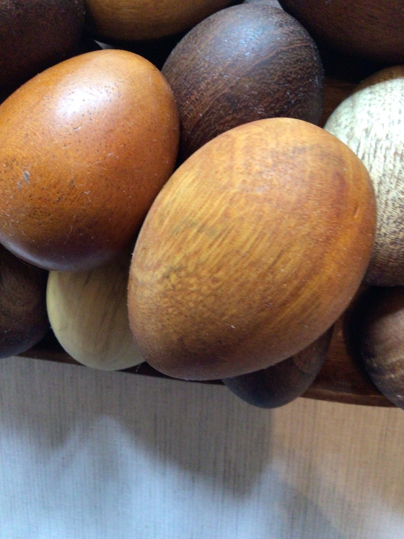 Rustic Farmhouse Decor Wooden Lathed Eggs and Platter - Etsy Canada