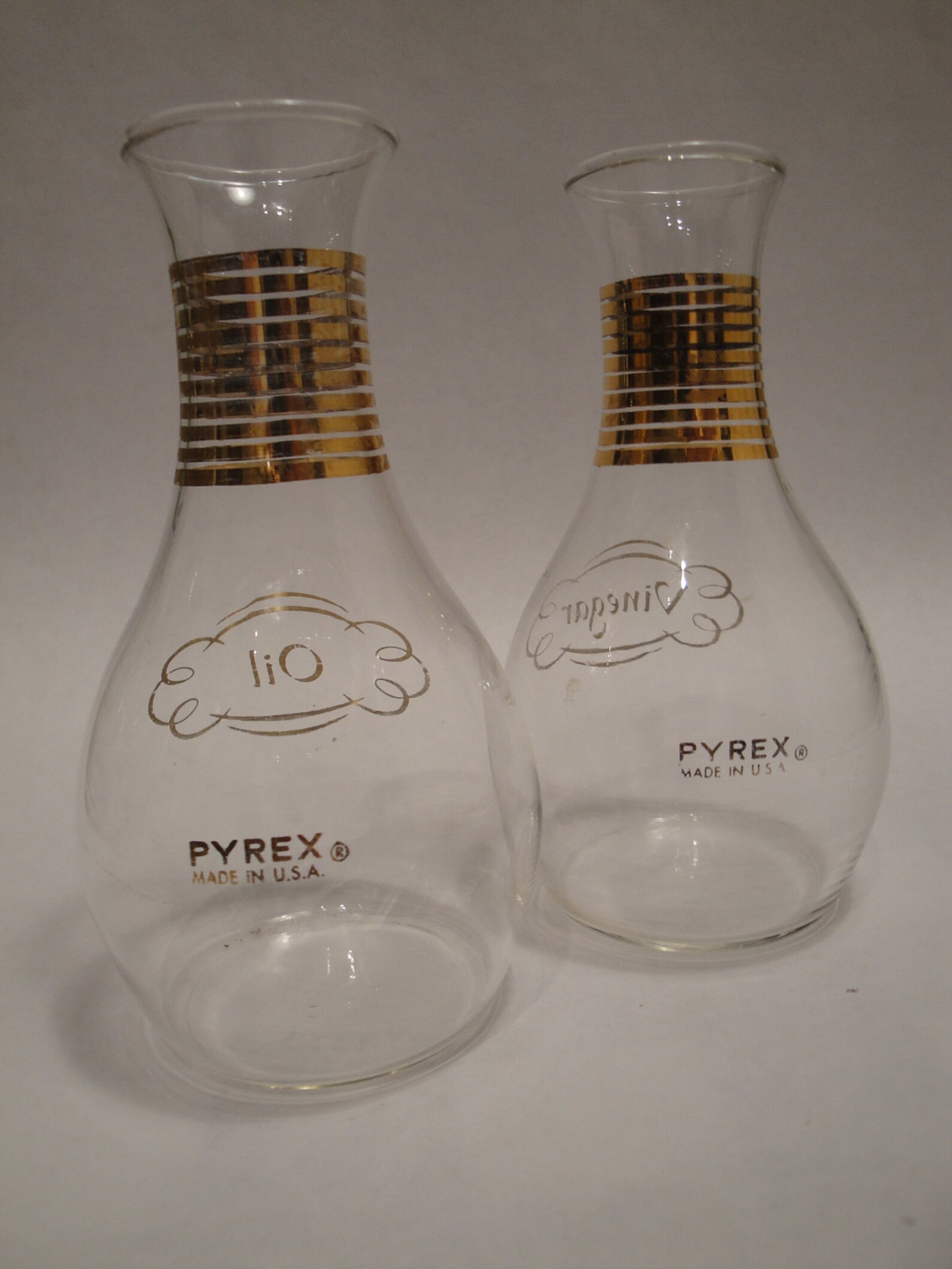 Vintage Pyrex Oil and Vinegar Glass Salad Sets Bottles and or Lids - Etsy