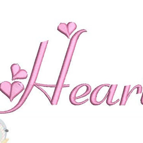 Heart Monogram Digital Font. Heart Machine Embroidery Font. - Etsy Heart Monogram Digital Font. Heart Machine Embroidery Font. - Etsy