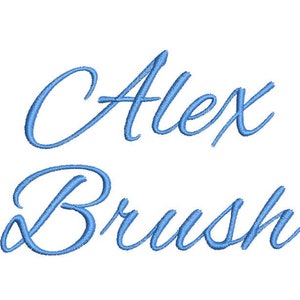 Alex Brush Script Embroidery Font Machine Embroidery Design - Etsy