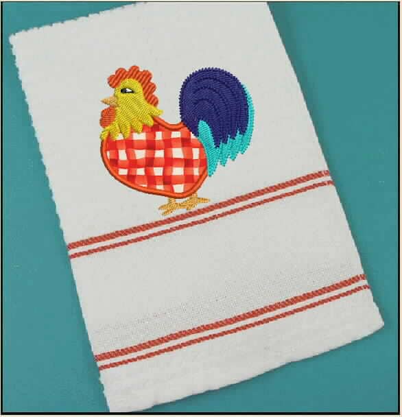 Rooster Applique Embroidery Design - Etsy
