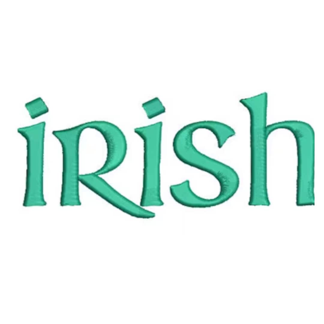 Irish Celtic Type Embroidery Font Machine Embroidery Design - Etsy