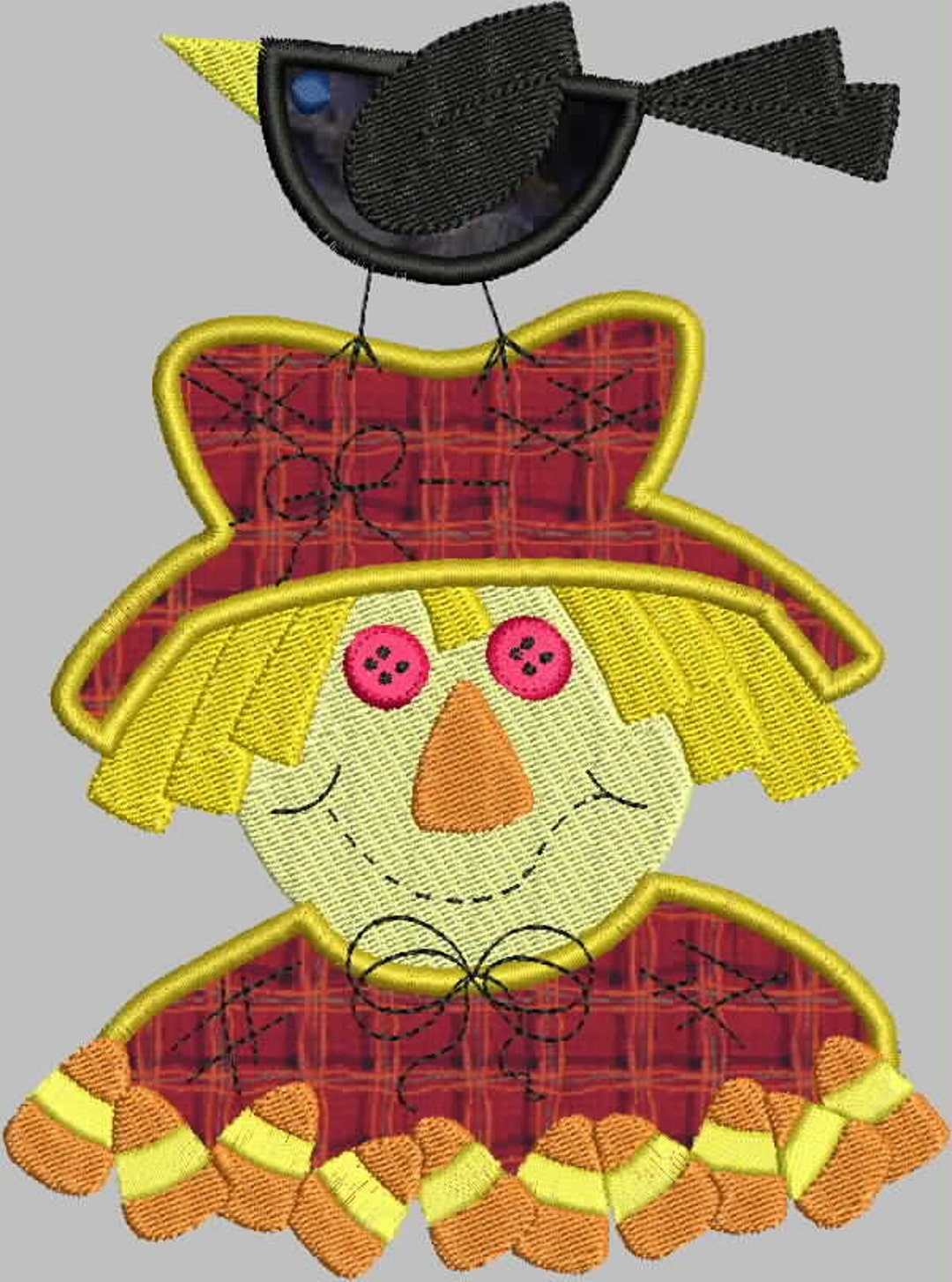 Scarecrow Applique Machine Embroidery Design - Etsy