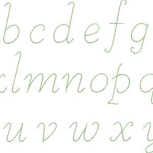 Vintage Script Embroidery Font - Etsy