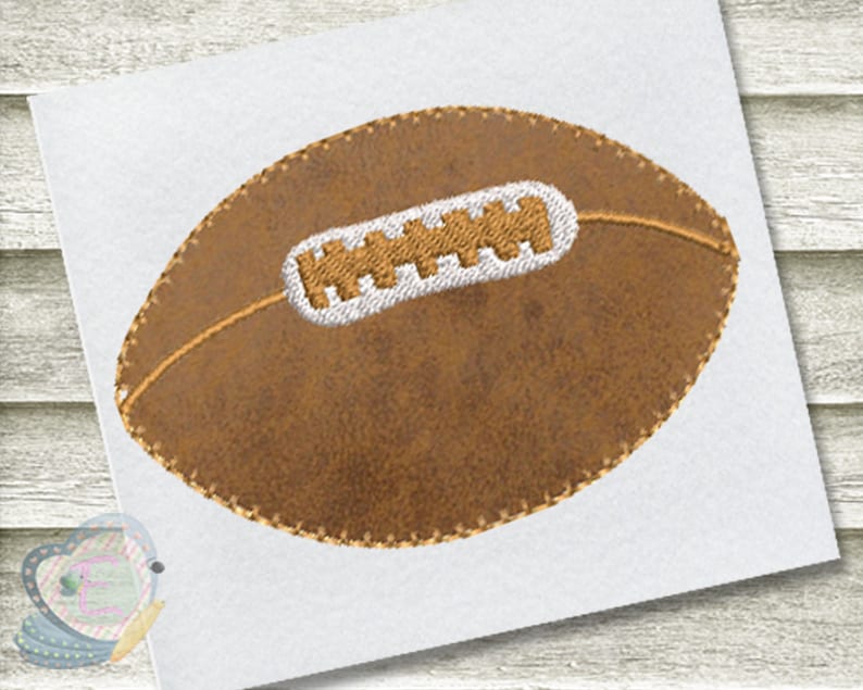 Football Blanket Stitch Applique Machine Embroidery | Etsy