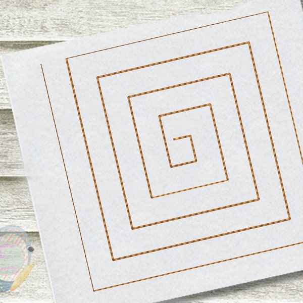 Embroidery Log Cabin Quilt Block - Etsy