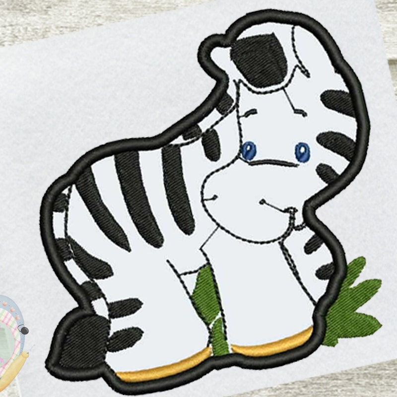 Zebra Applique - Etsy