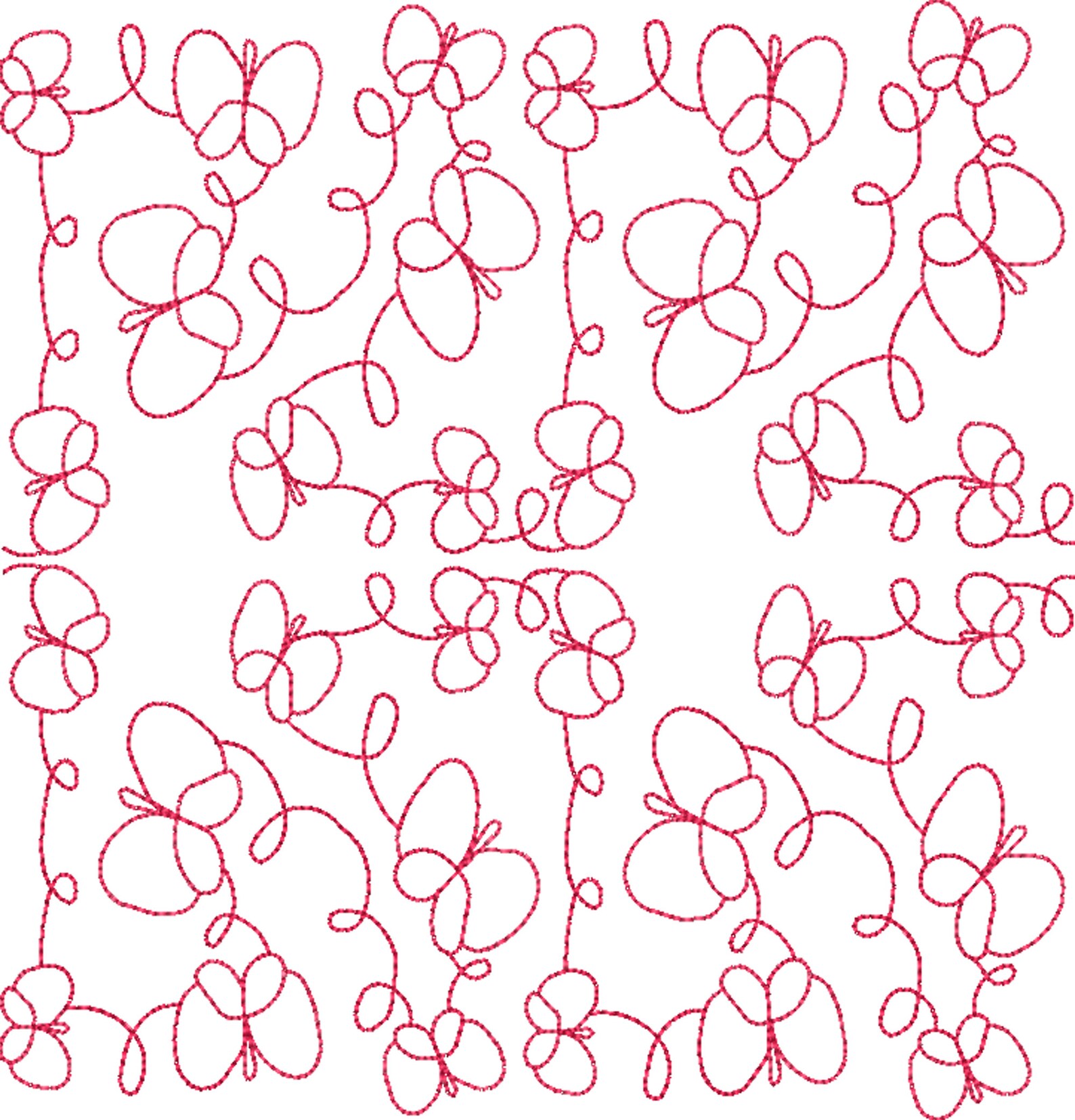 Butterfly Edge to Edge Quilt Blocks Embroidery Designs - Etsy