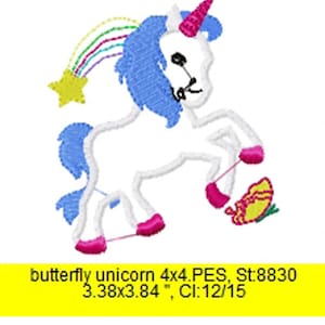 Unicorn Applique Machine Embroidery Design Instant Download Girl ...