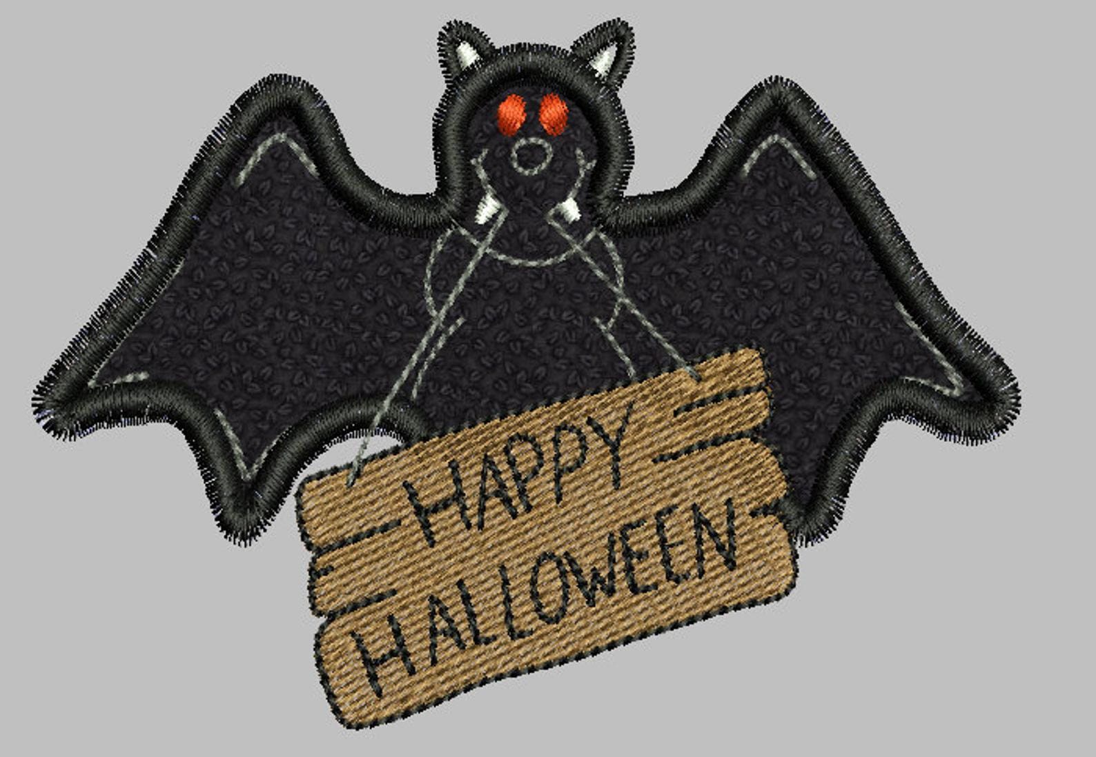 Halloween Machine Embroidery Design Set | Etsy