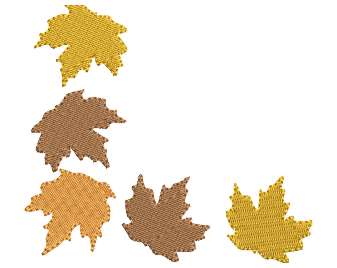 Autumn Leaves Embroidery Design, Fall Machine Embroidery Design - Etsy