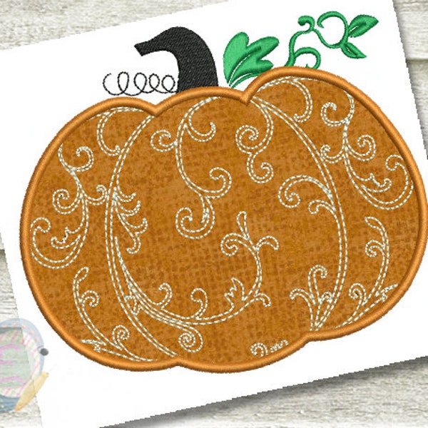 Pumpkin Applique - Etsy