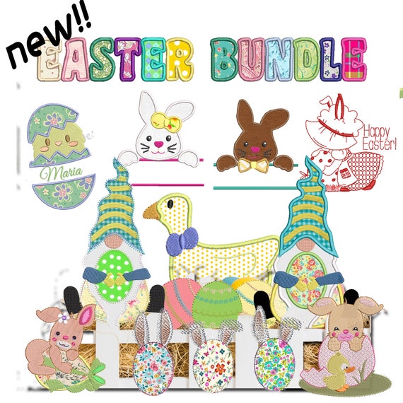 Easter Bundle Set Embroidery Designs | Etsy