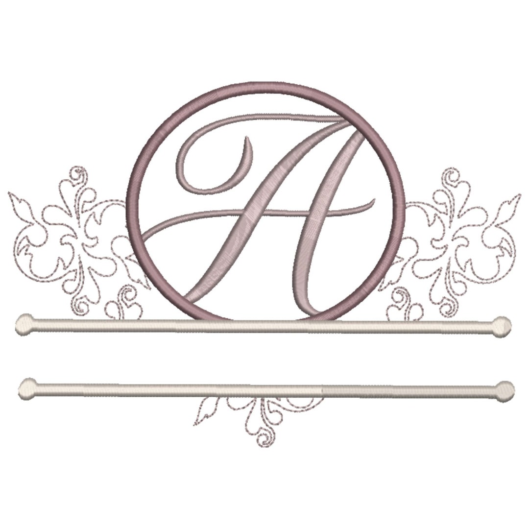 Wedding Monogram Embroidery Design, Fancy Monogram, Machine Embroidery ...