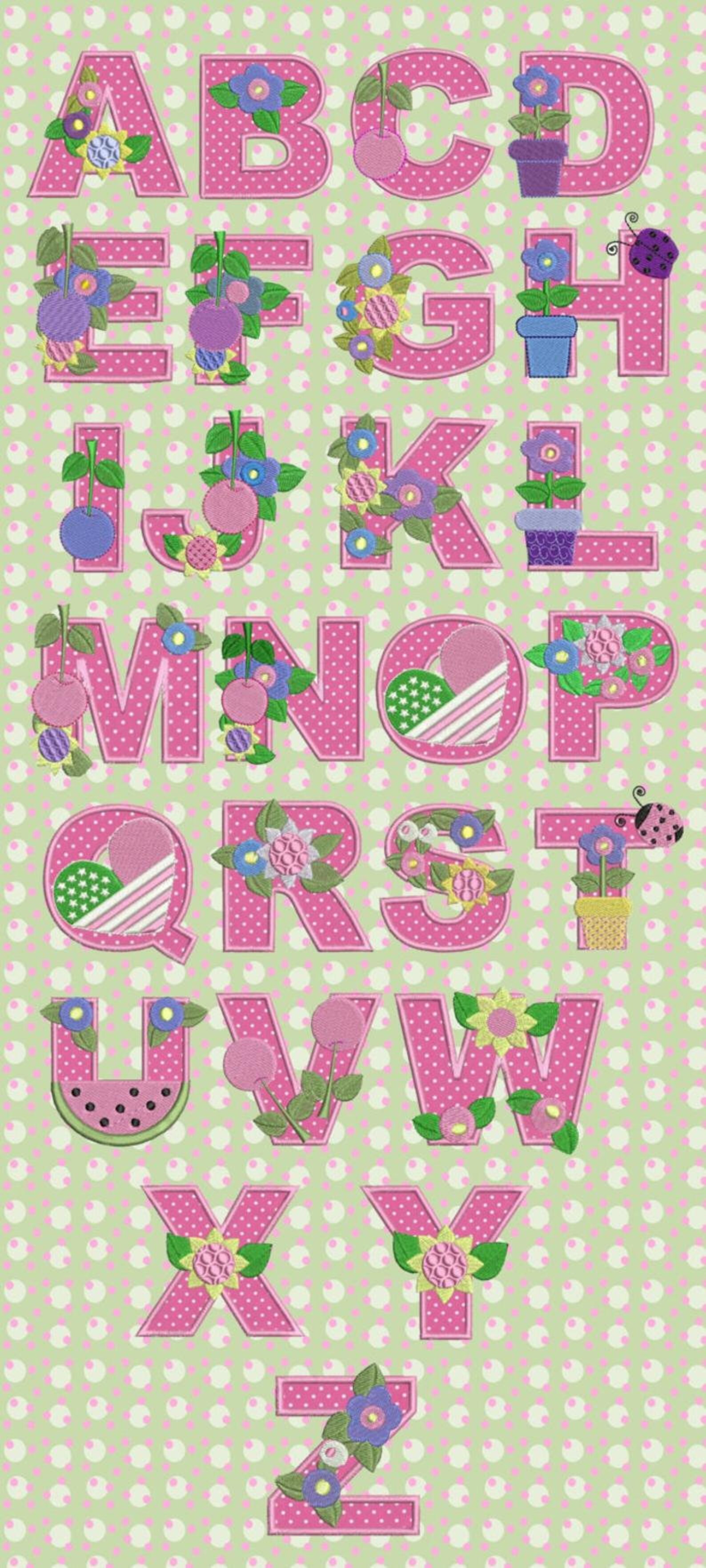 Alphabet Bundle Set Machine Embroidery Designs - Etsy