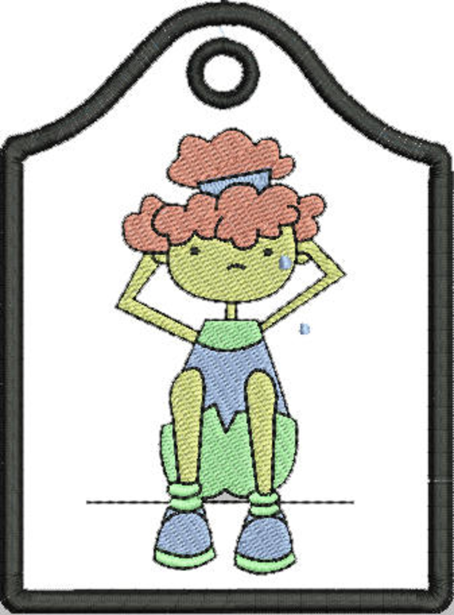 Gym Tag Applique ITH Embroidery Design Set Girls Machine - Etsy