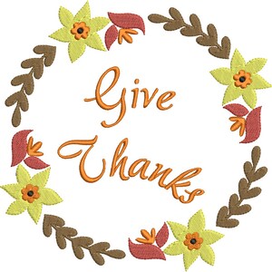 Monogram Frame Embroidery Design Fall Wreath Machine Embroidery Fall ...