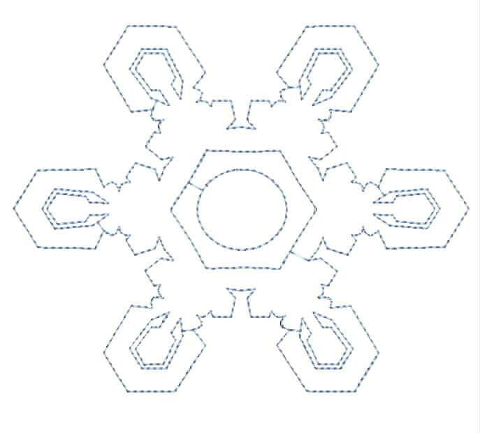 Snowflake Quilt Machine Embroidery Design Set | Etsy