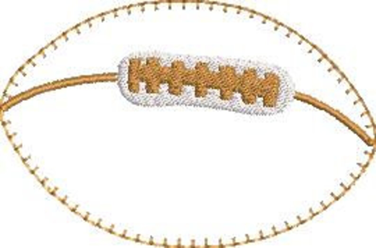 Football Blanket Stitch Applique Machine Embroidery | Etsy