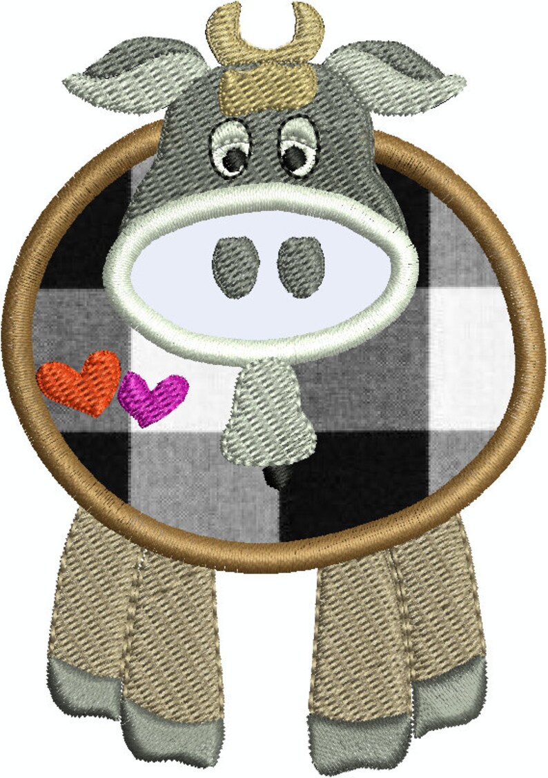 Farm Animal Applique Set Machine Embroidery Design - Etsy