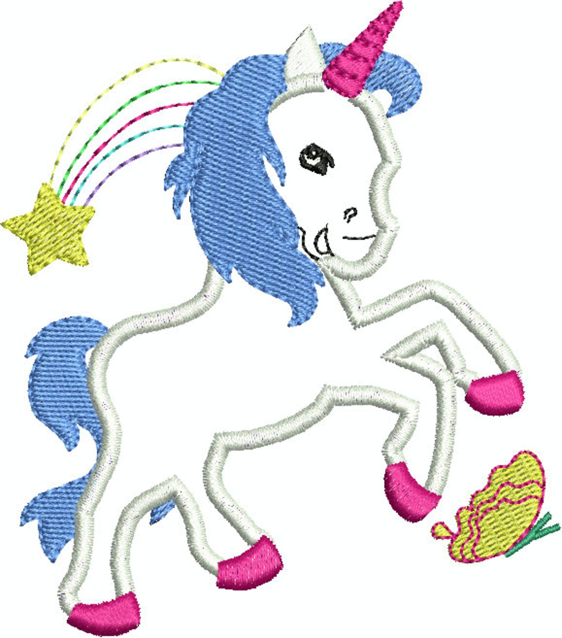 Unicorn Applique Machine Embroidery Design Instant Download | Etsy
