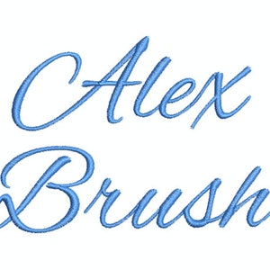 Alex Brush Script Embroidery Font Machine Embroidery Design - Etsy