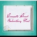 Heart Script Embroidery Font Machine Embroidery - Etsy