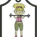 Gym Tag Applique ITH Embroidery Design Set Girls Machine - Etsy