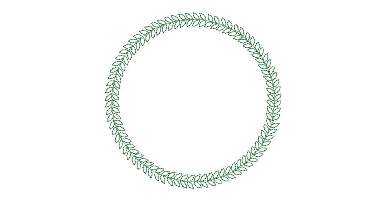 Circle Monogram Frame Machine Embroidery Collection - Etsy