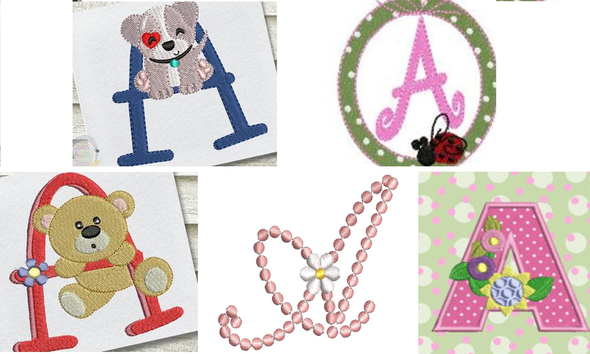 Alphabet Bundle Set Machine Embroidery Designs | Etsy