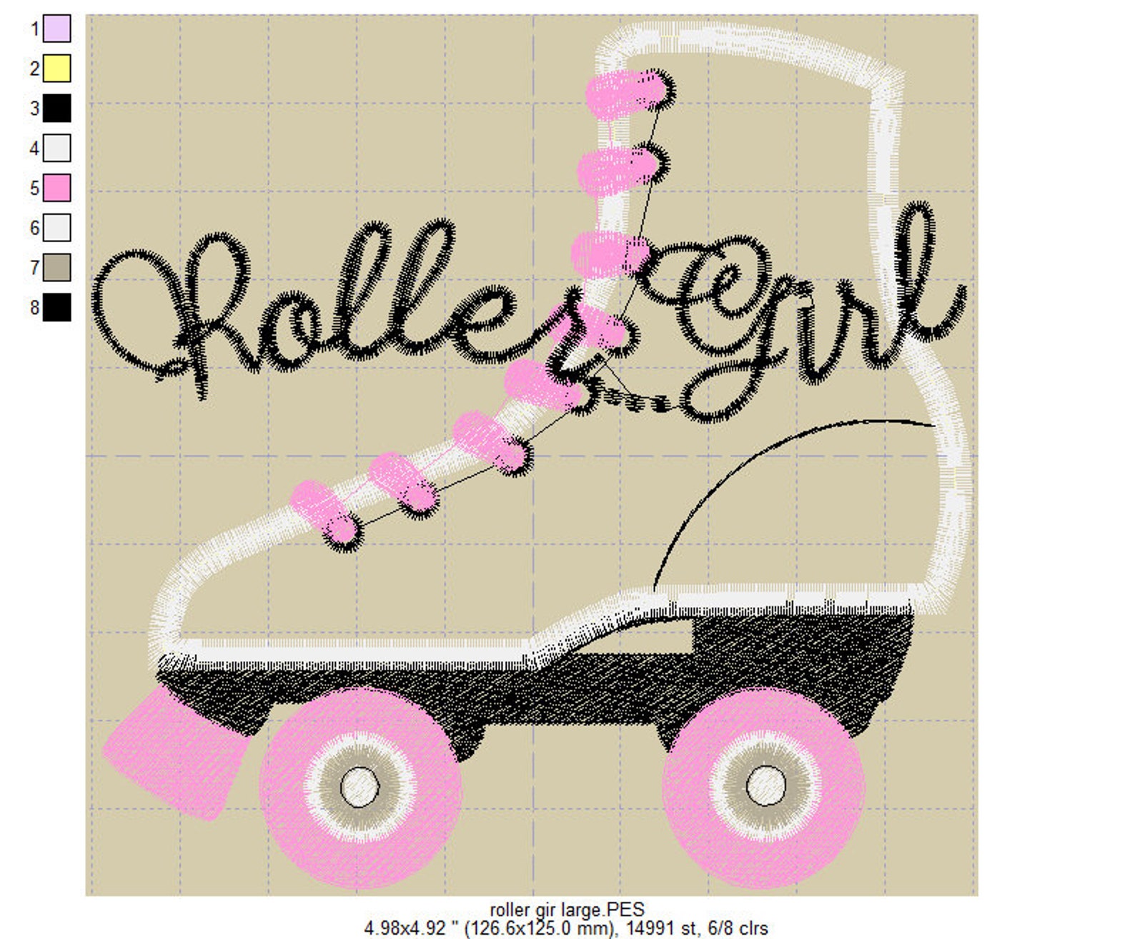 Roller Skates Applique Embroidery Design for Machine Embroidery - Etsy