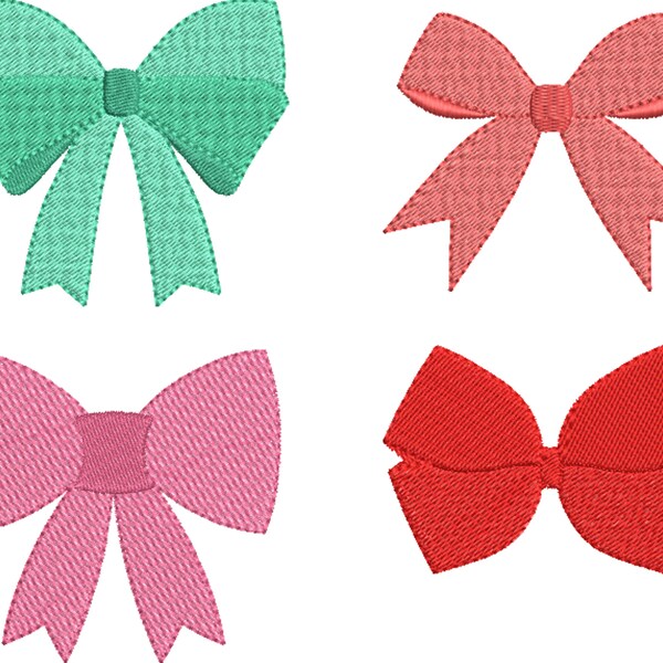 Bow Embroidery File - Etsy