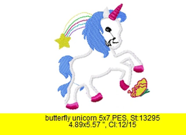 Unicorn Applique Machine Embroidery Design Instant Download | Etsy