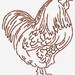 Rooster and Chicken Redwork Machine Embroidery Design Set - Etsy