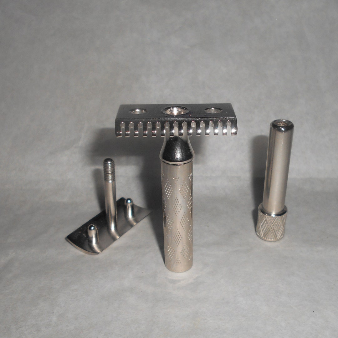 Gillette 1921 New Standard Razor Refurbished Replated White Platinum/ Videohttps://youtu.be ...